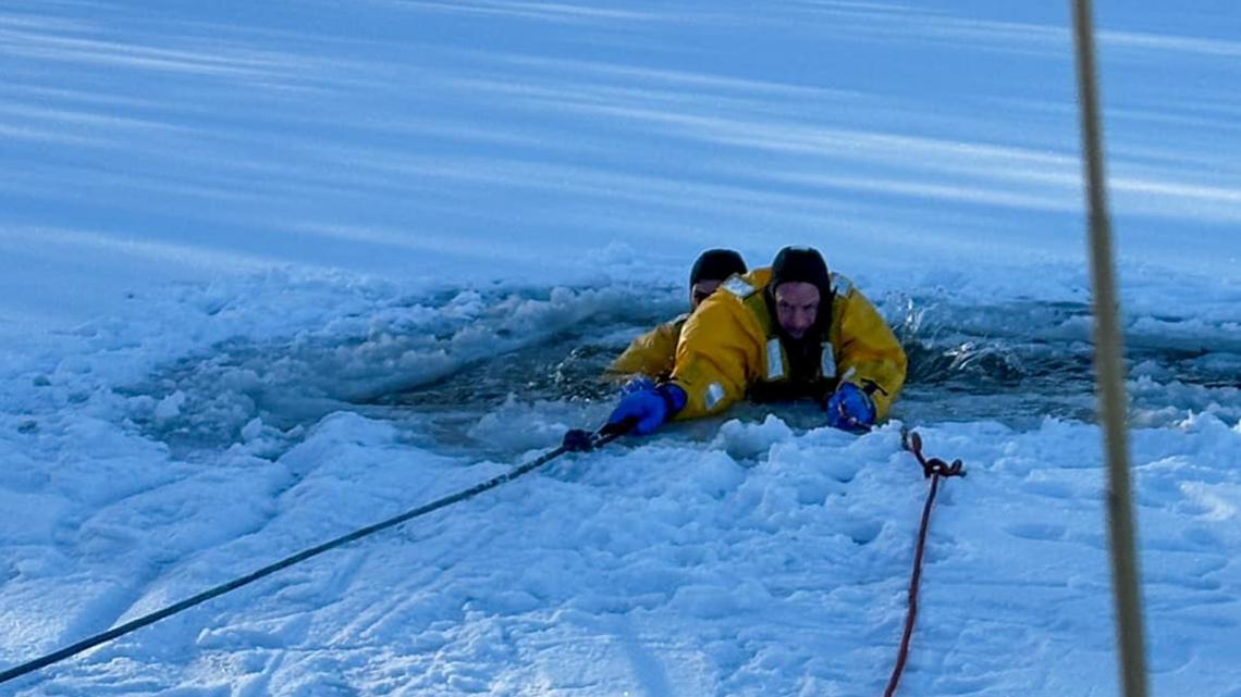Indiana firefighters train in preparation of ice rescues | wthr.com