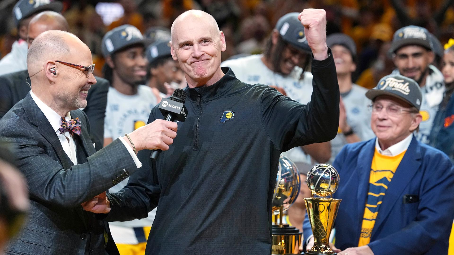 Pacers end 25-year NBA Finals drought, face Thunder | wthr.com