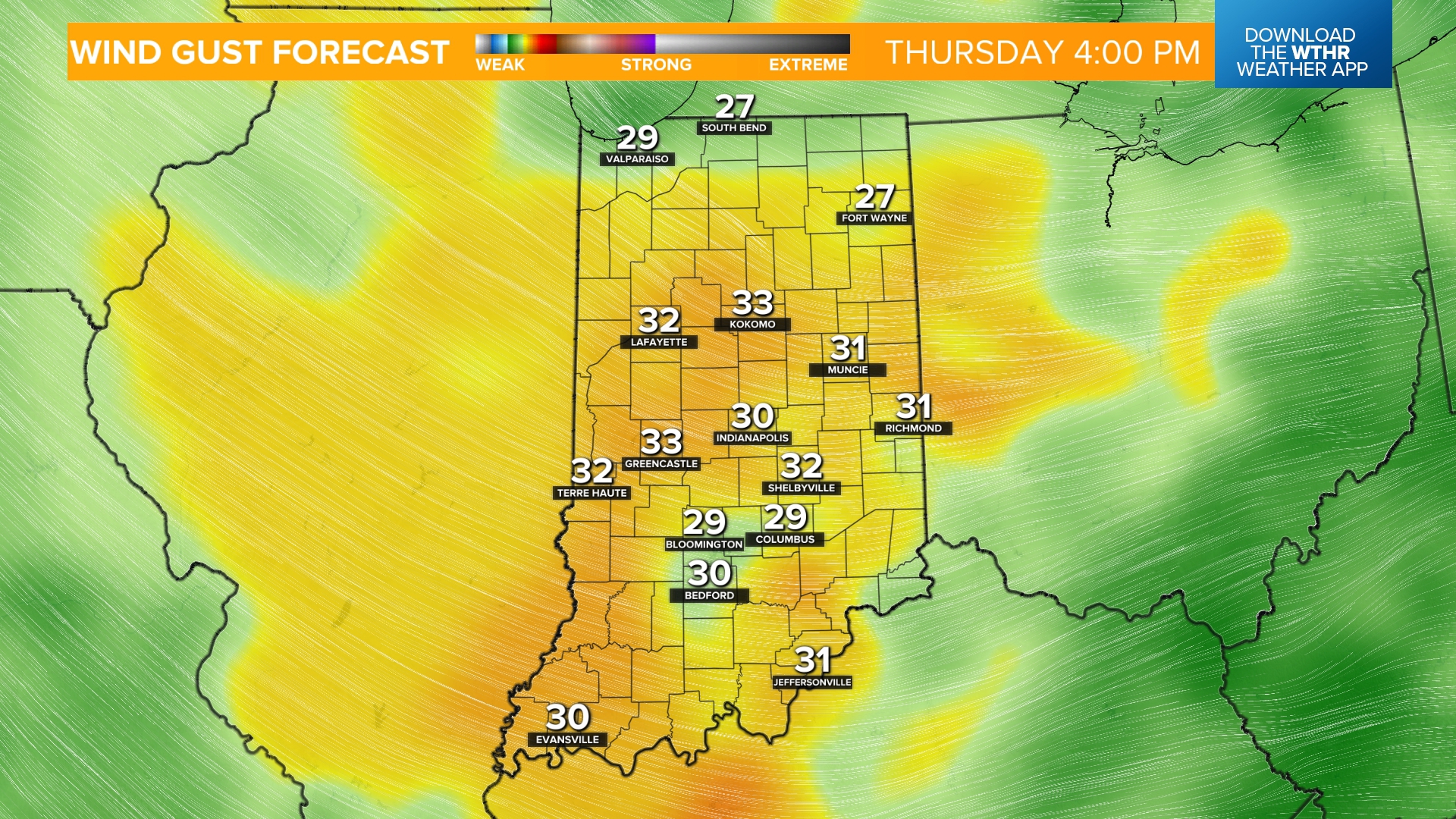 February ending very windy across Indiana, snow possible first day of ...