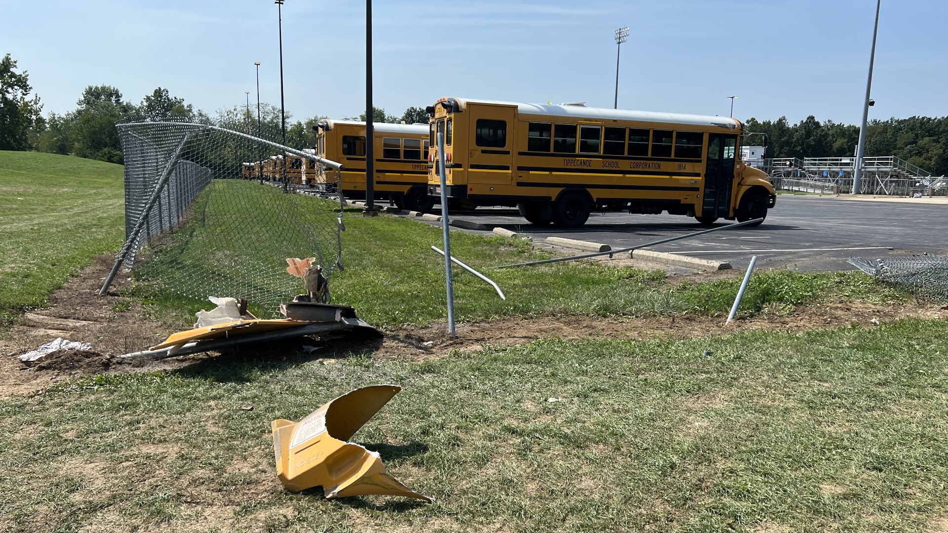 Vandals crash, damage Tippecanoe County school buses, playground | wthr.com