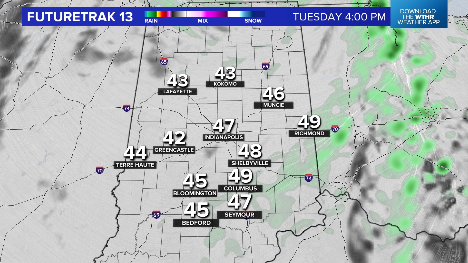 Steadier, heavier rain arriving overnight | wthr.com