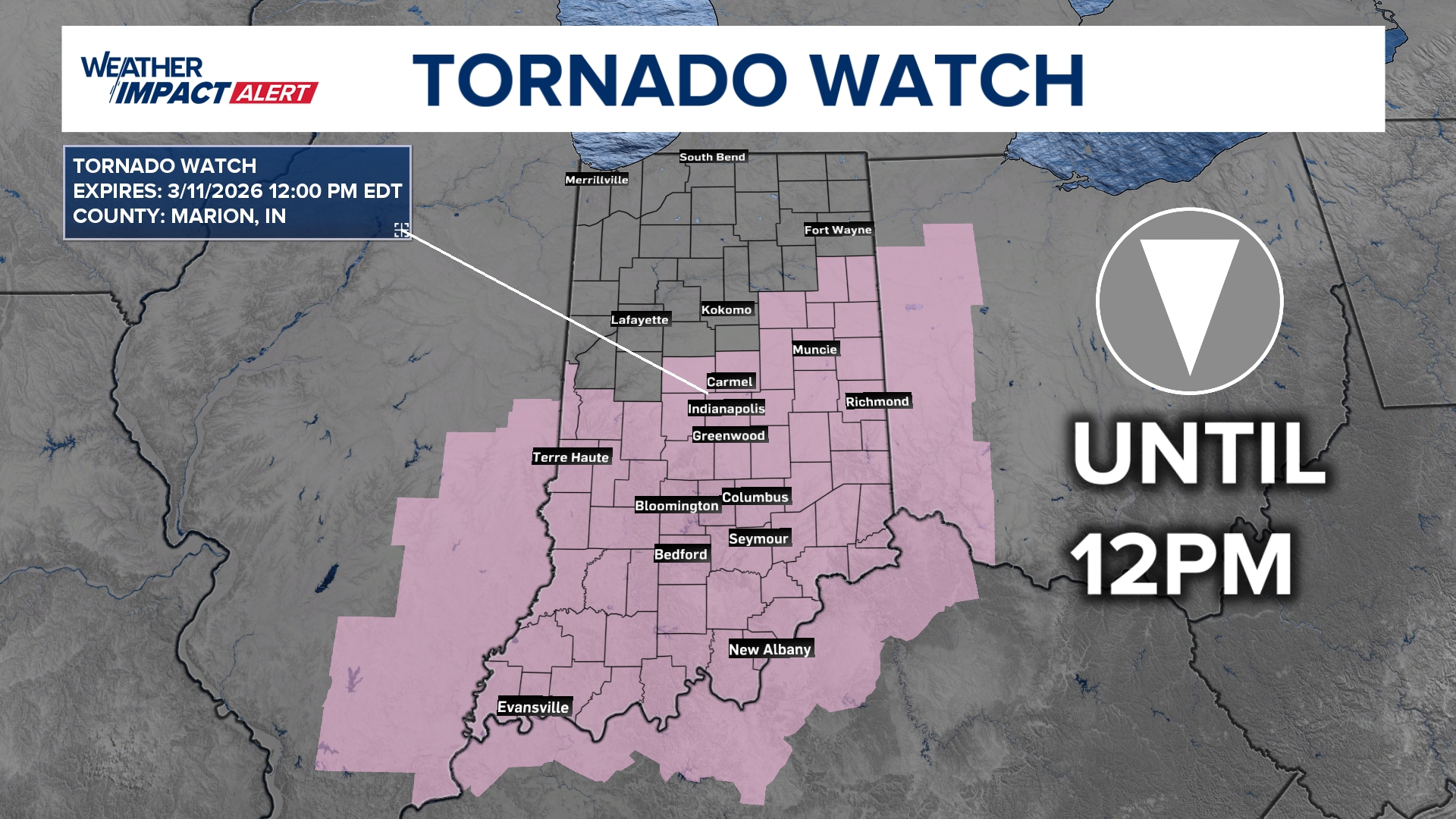 Line of strong storms moves through central Indiana | Weather Impact ...