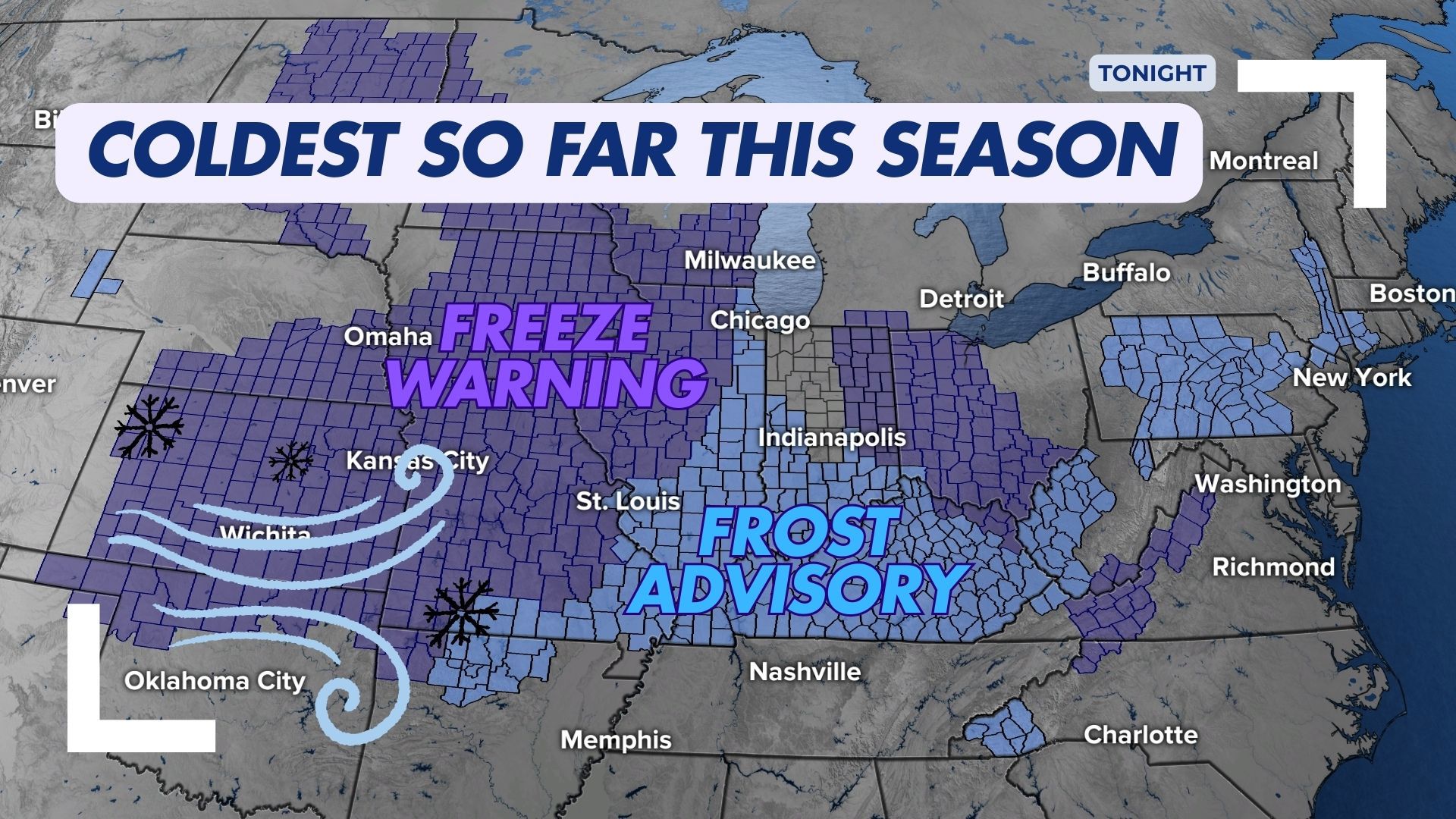 Freeze Warning, Frost Advisory will be in effect Tuesday night | wthr.com