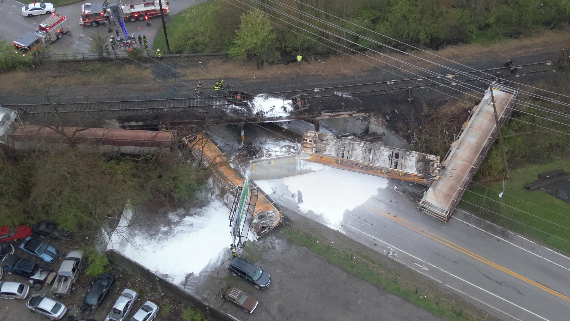 Investigation underway after train derails on Indy's near east side ...