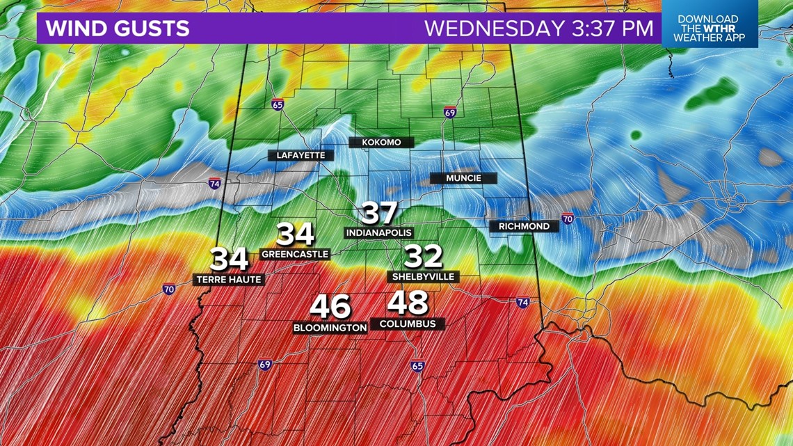 Record warm to stormy evening for central Indiana | wthr.com