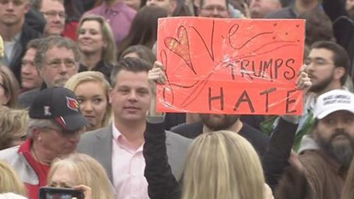 VIDEO: Woman shoved at Trump rally | wthr.com