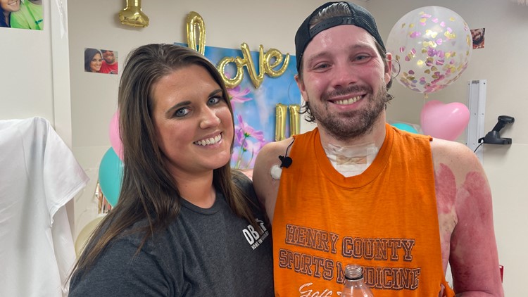Burn survivor proposes to girlfriend at Ascension St. Vincent | wthr.com