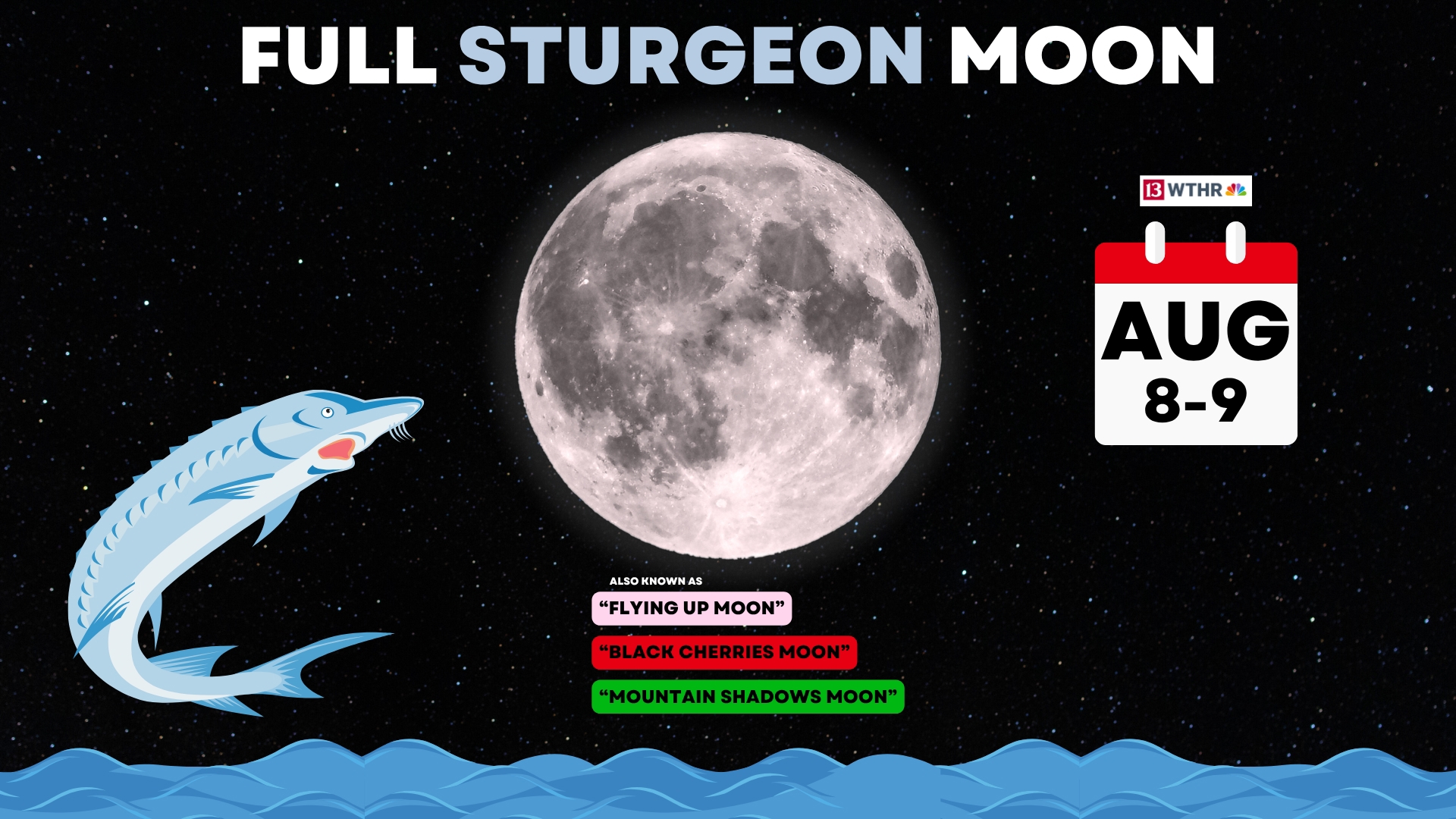 Full sturgeon moon to light up Indiana Skies soon | 13Weather Blog ...