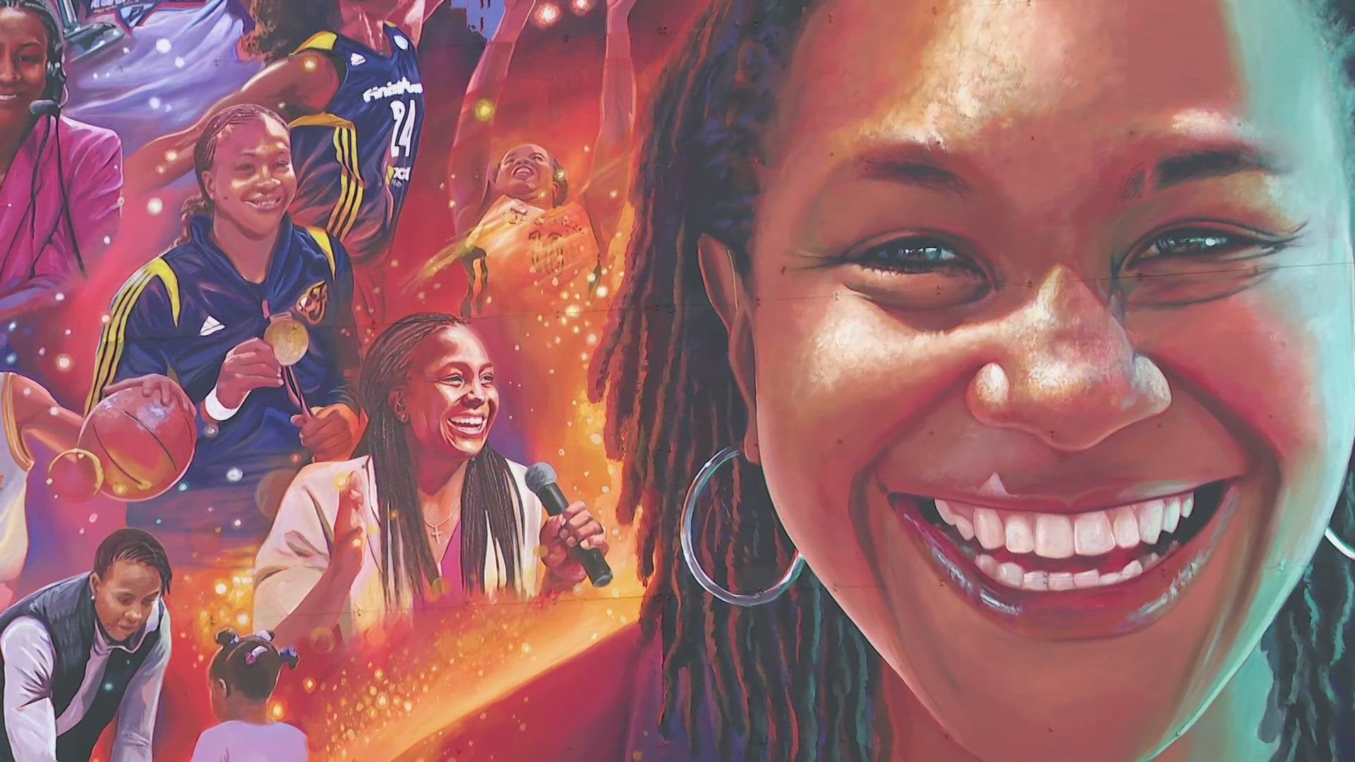 New mural celebrates Tamika Catchings | wthr.com