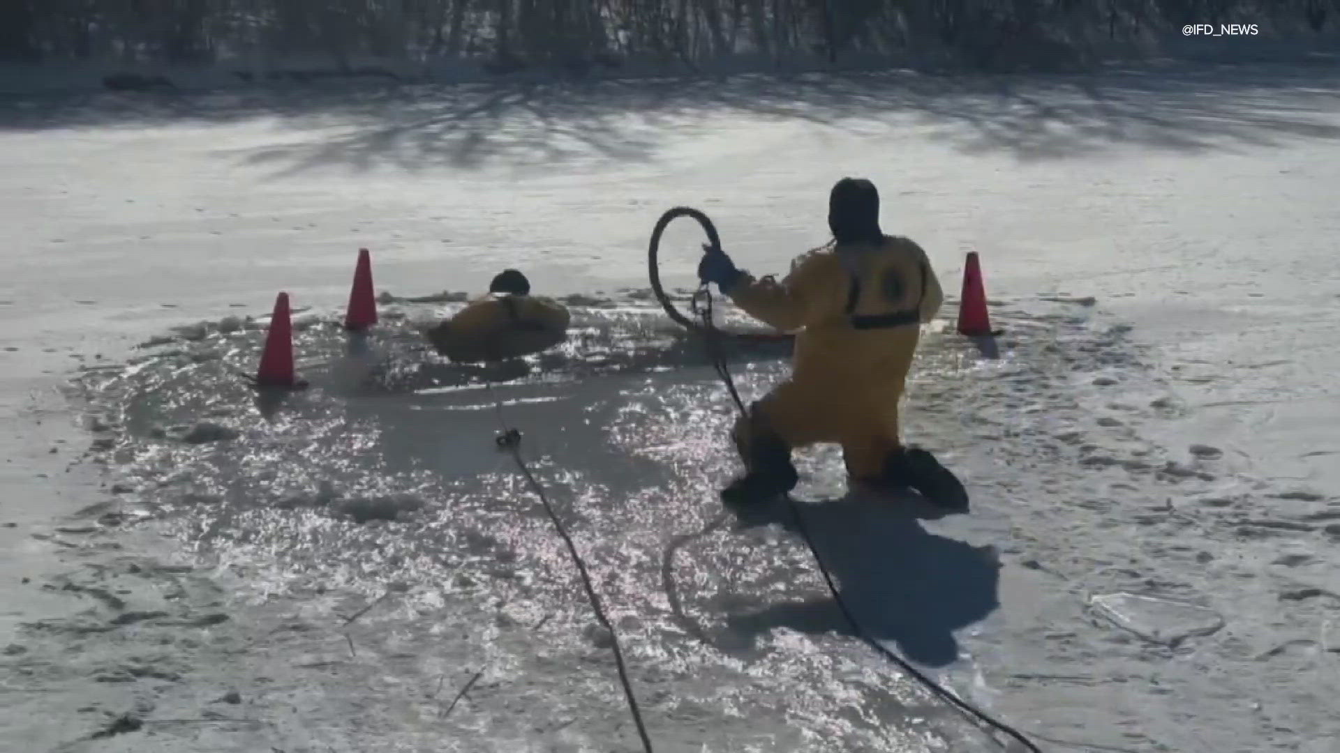 Indiana firefighters train in preparation of ice rescues | wthr.com