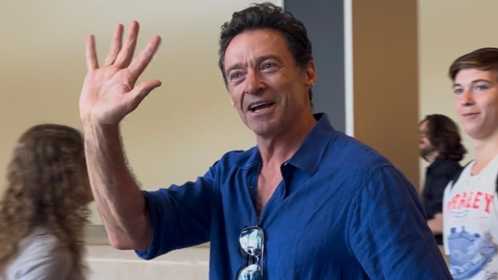 Hugh Jackman visits Ball State University | wthr.com