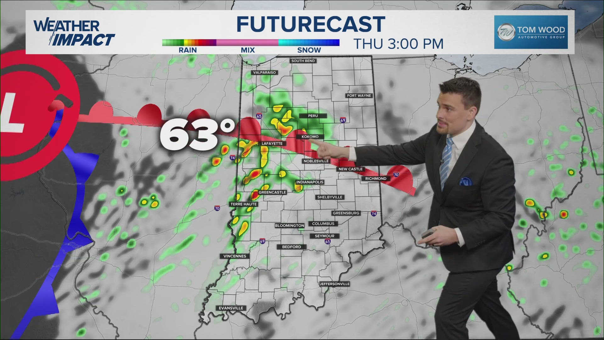 Record warmth today, but severe storms likely to roll through Indiana ...