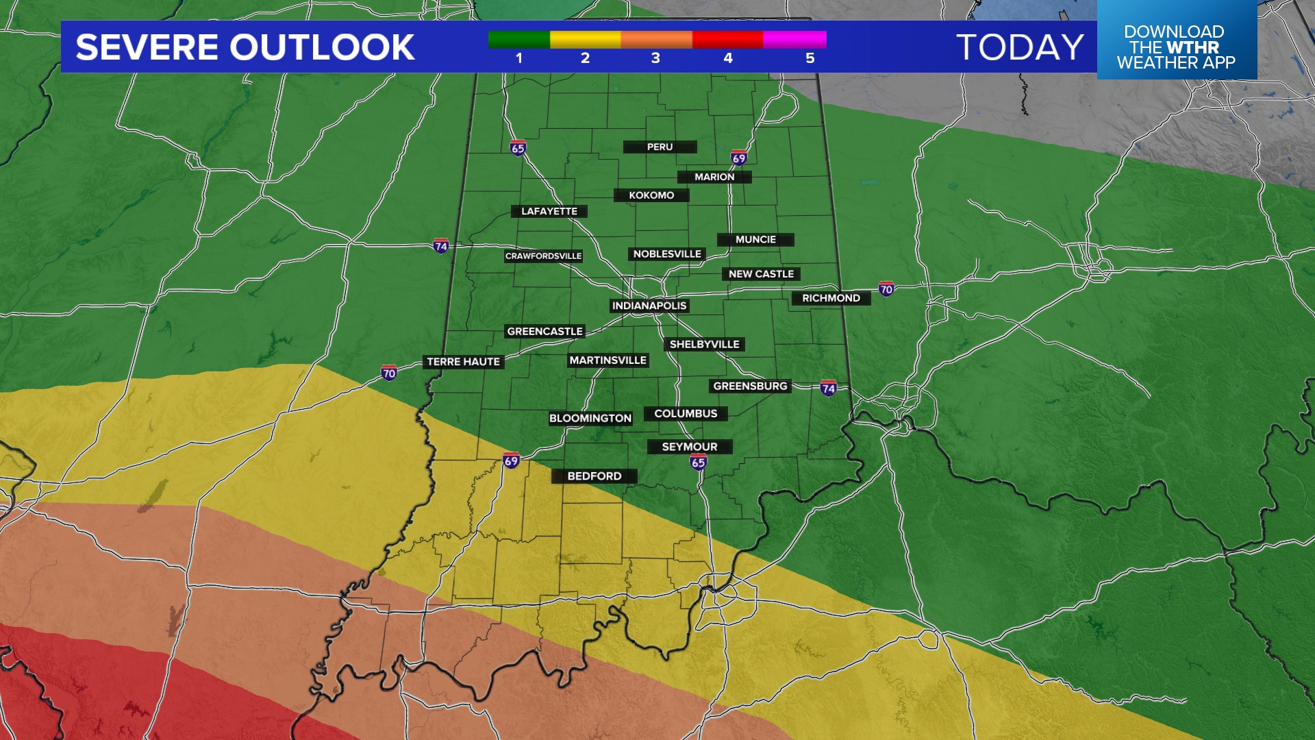 Storm threat moving south | Indiana severe zones and timing | wthr.com