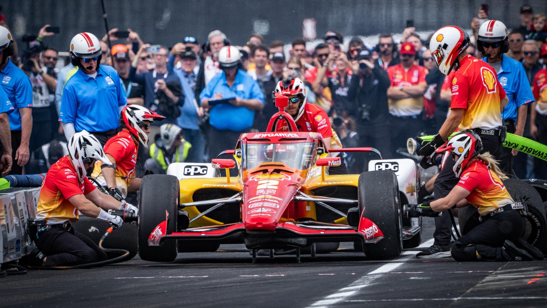 Newgarden tops teammate Power in Indy 500 pit stop challenge | wthr.com