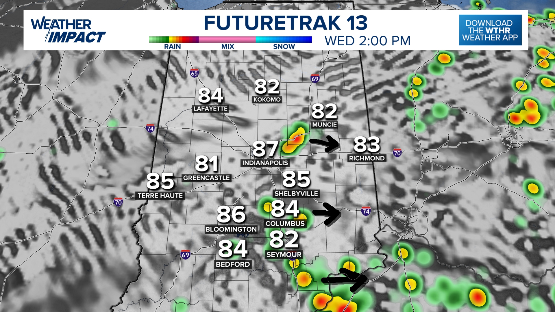 When and where will it rain in Indiana today | 13Weather Blog | wthr.com