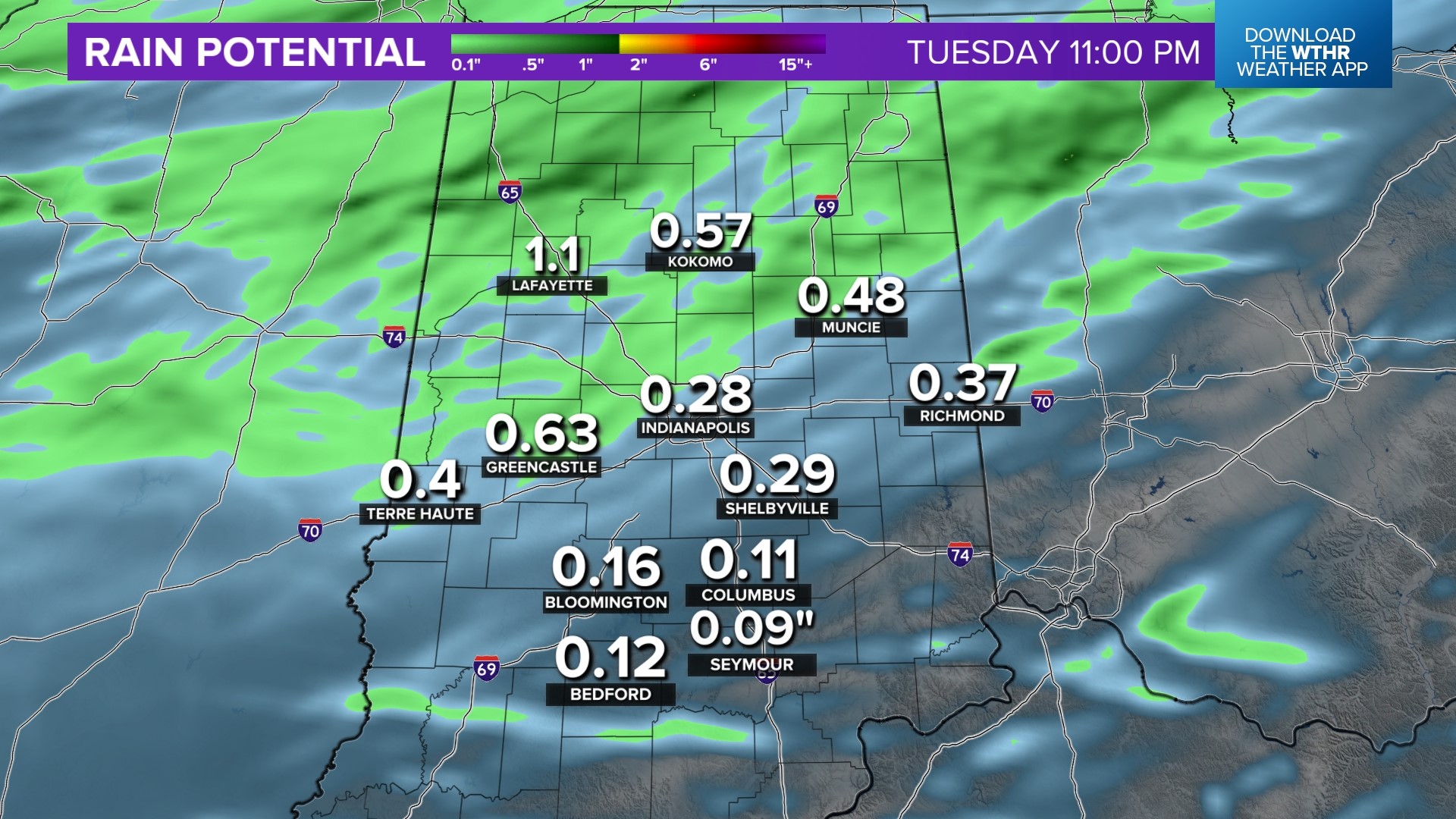 Live Doppler 13 Weather Blog: Rain returns for the week ahead | wthr.com