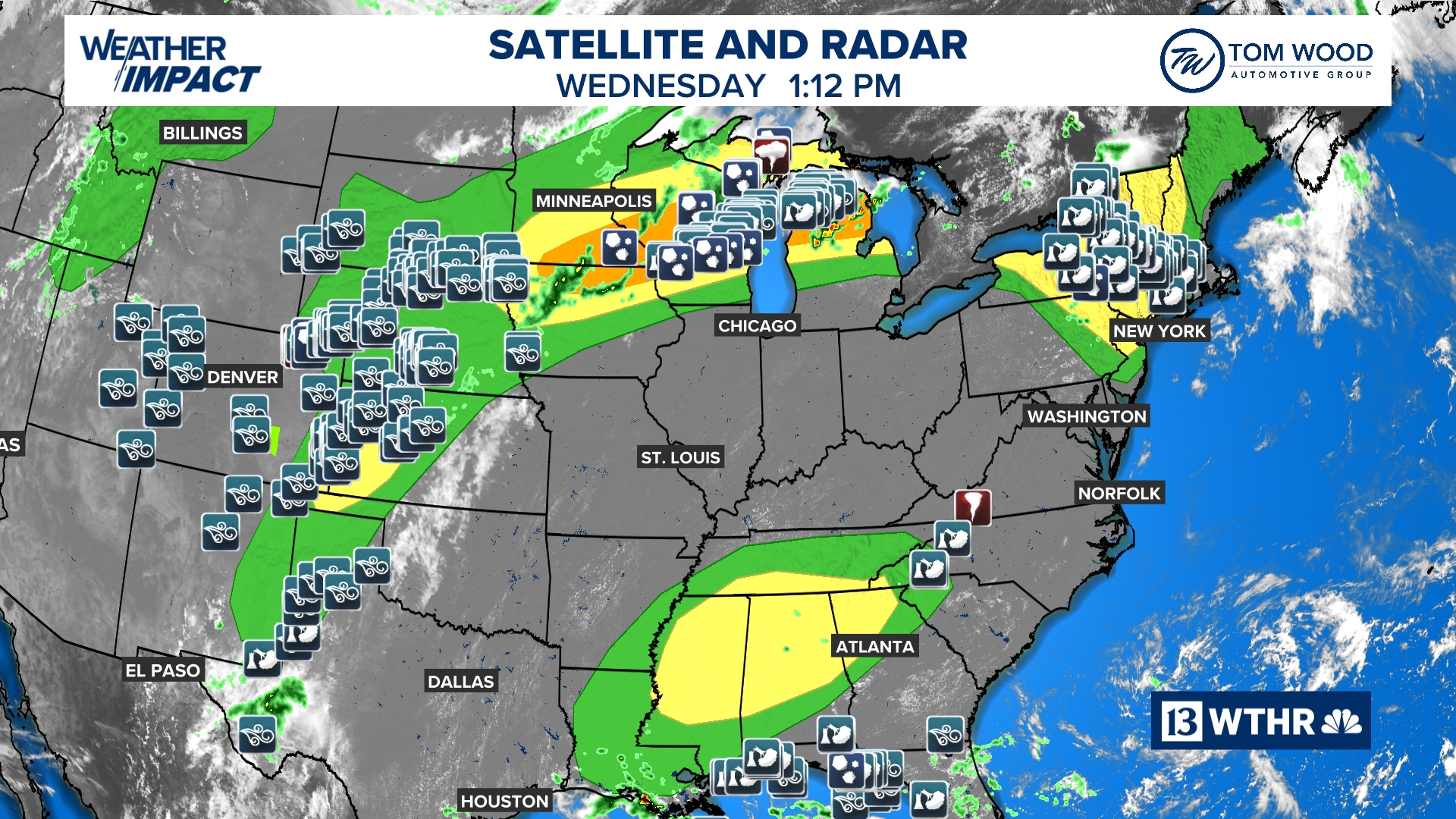 'Ring of Fire' pattern has storms moving around Indiana — for now ...