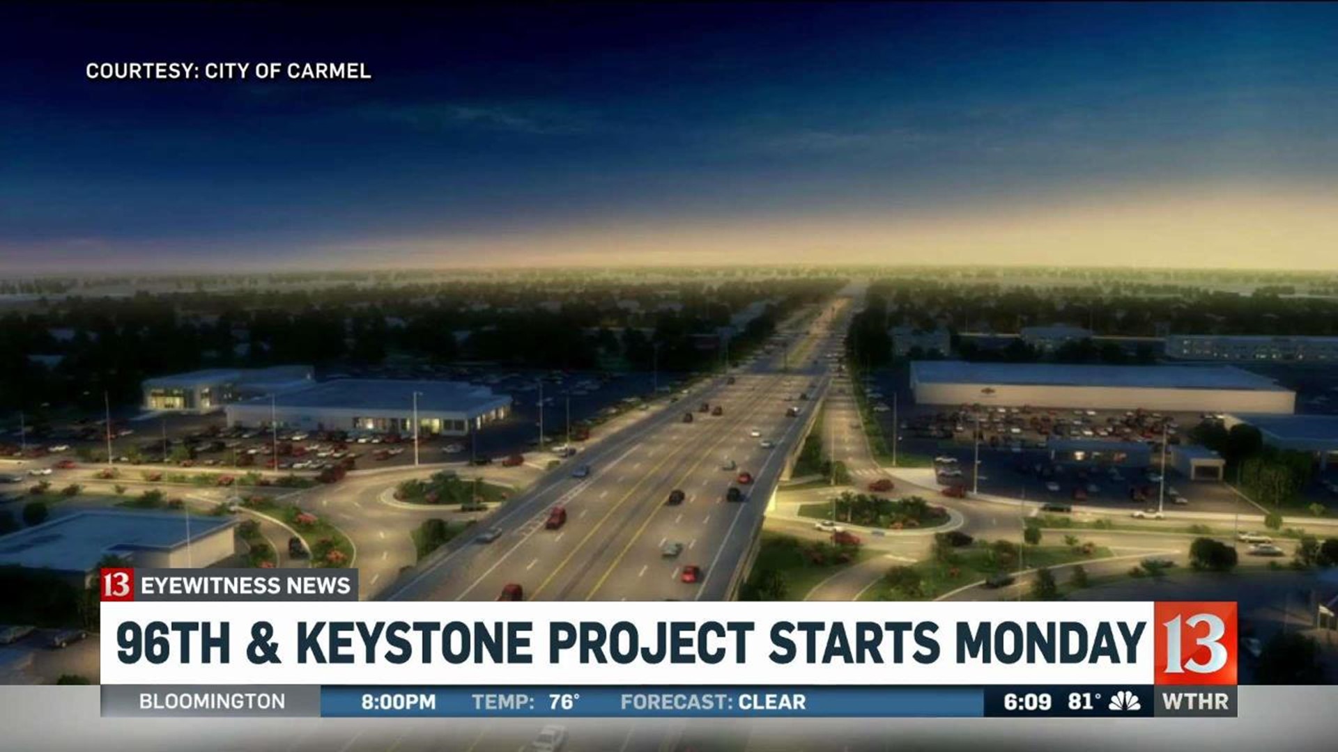 Construction on 96th and Keystone roundabout starts Monday | wthr.com