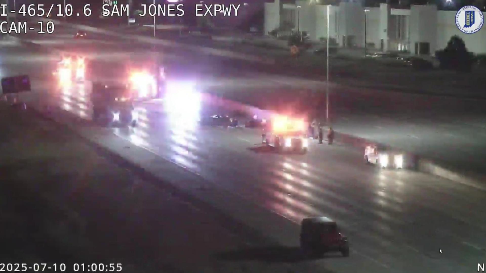 Car driver arrested after motorcyclist killed in I-465 crash | wthr.com