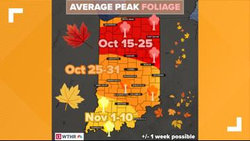 Indiana fall foliage peak: When leaves change color on average | wthr.com