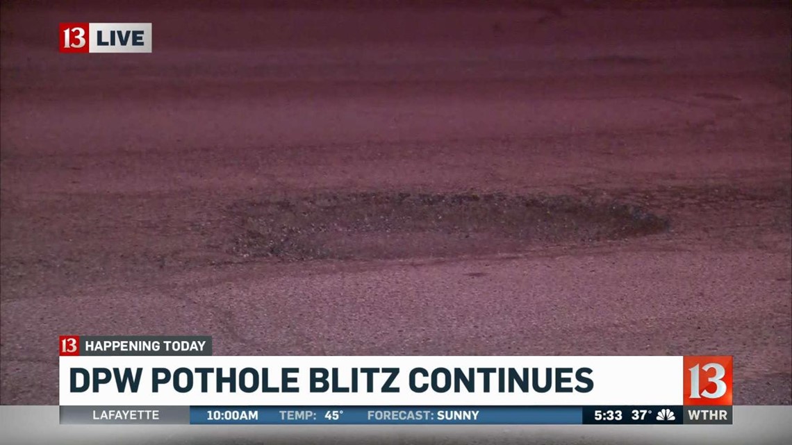 Indianapolis has 160K potholes | wthr.com