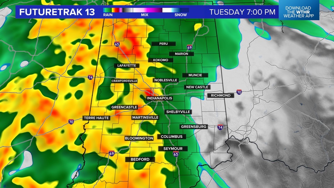 Rain returns Tuesday: Here's the timeline | Weather Blog | wthr.com