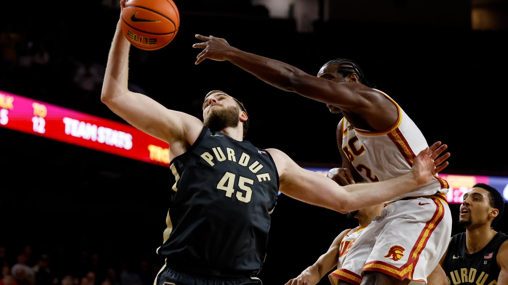 Smith's steal and layup help No. 5 Purdue edge USC 69-64, move into 1st ...