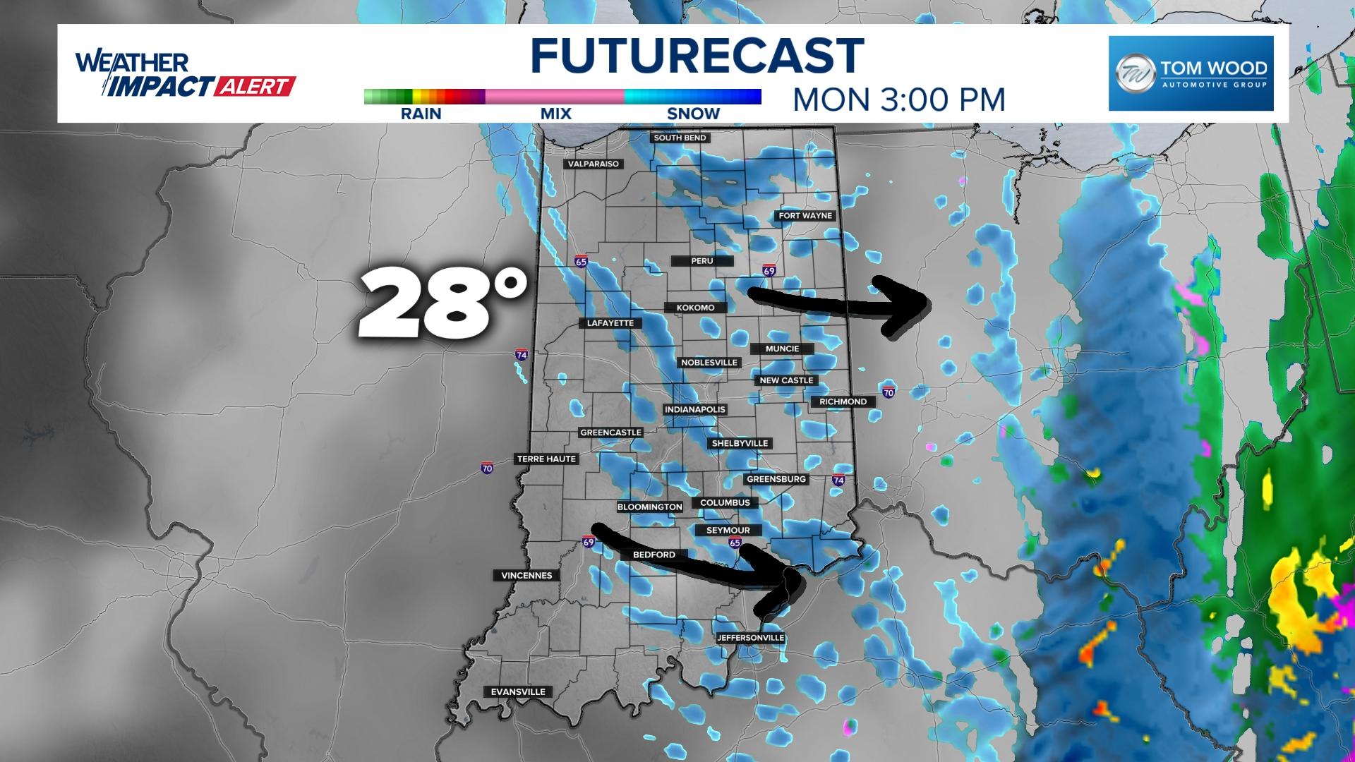 Monday windy snow showers sweep across Indiana | 13Weather Blog | wthr.com