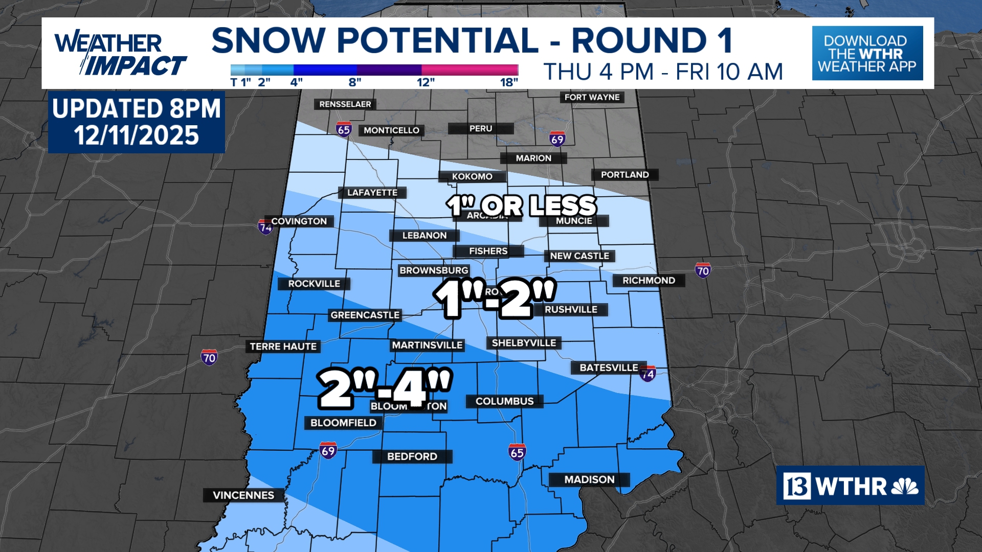 2 rounds of snow, followed by near-record cold! | Weather Impact Alert ...