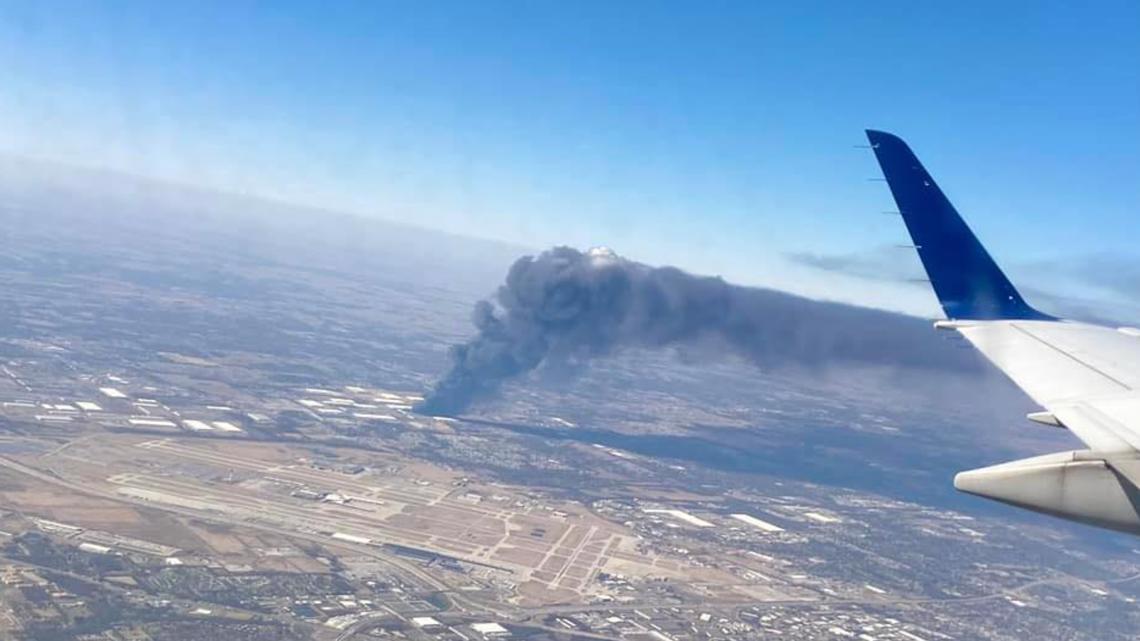 Massive fire at Walmart Distribution Center captured on radar | wthr.com
