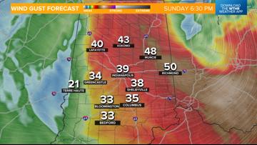 50+ mph wind gusts, heavy rain today in central Indiana | wthr.com
