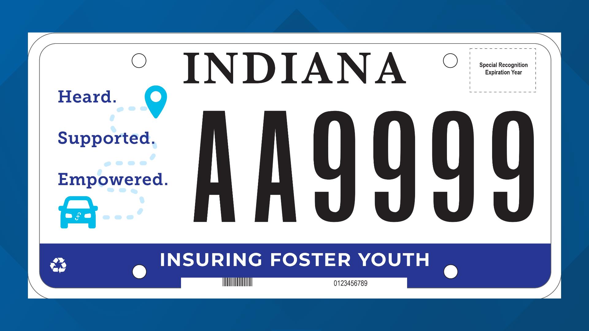 Foster Success' license plate aims to drive support for youth | wthr.com