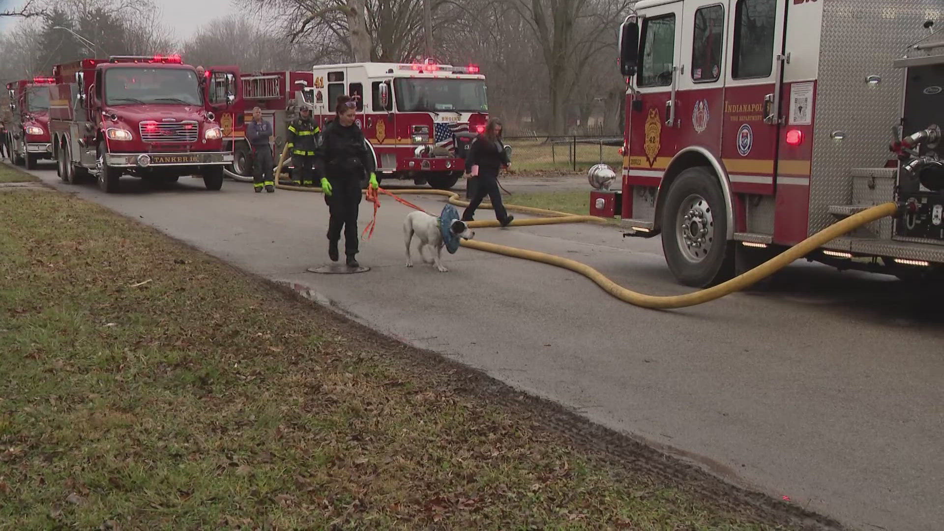 6 hospitalized after Christmas morning house fire | wthr.com