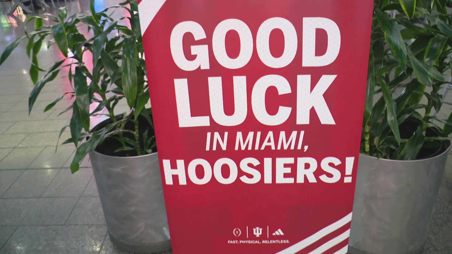IU fans head to Indianapolis International Airport to fly to Miami for ...