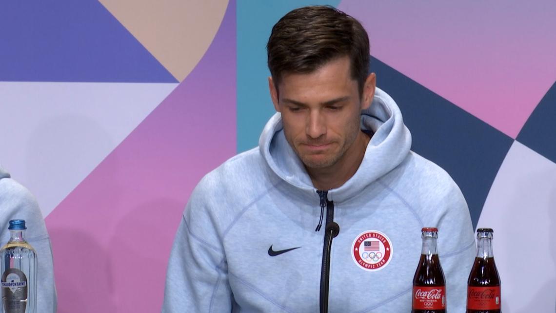 USA Volleyball player Matt Anderson gets emotional after family calls ...