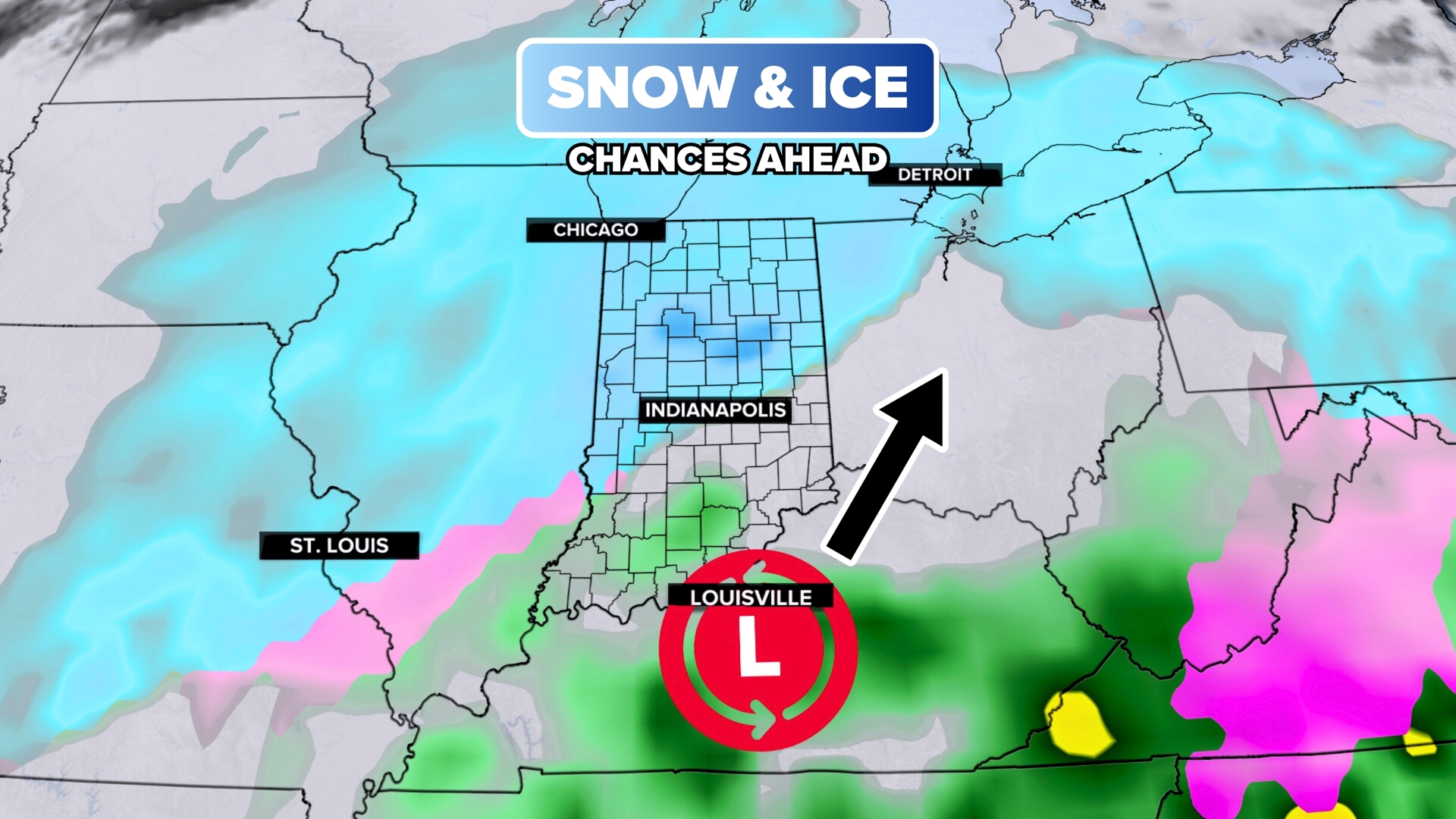 Wednesday night likely turning snowy and icy across Indiana | Snow ...