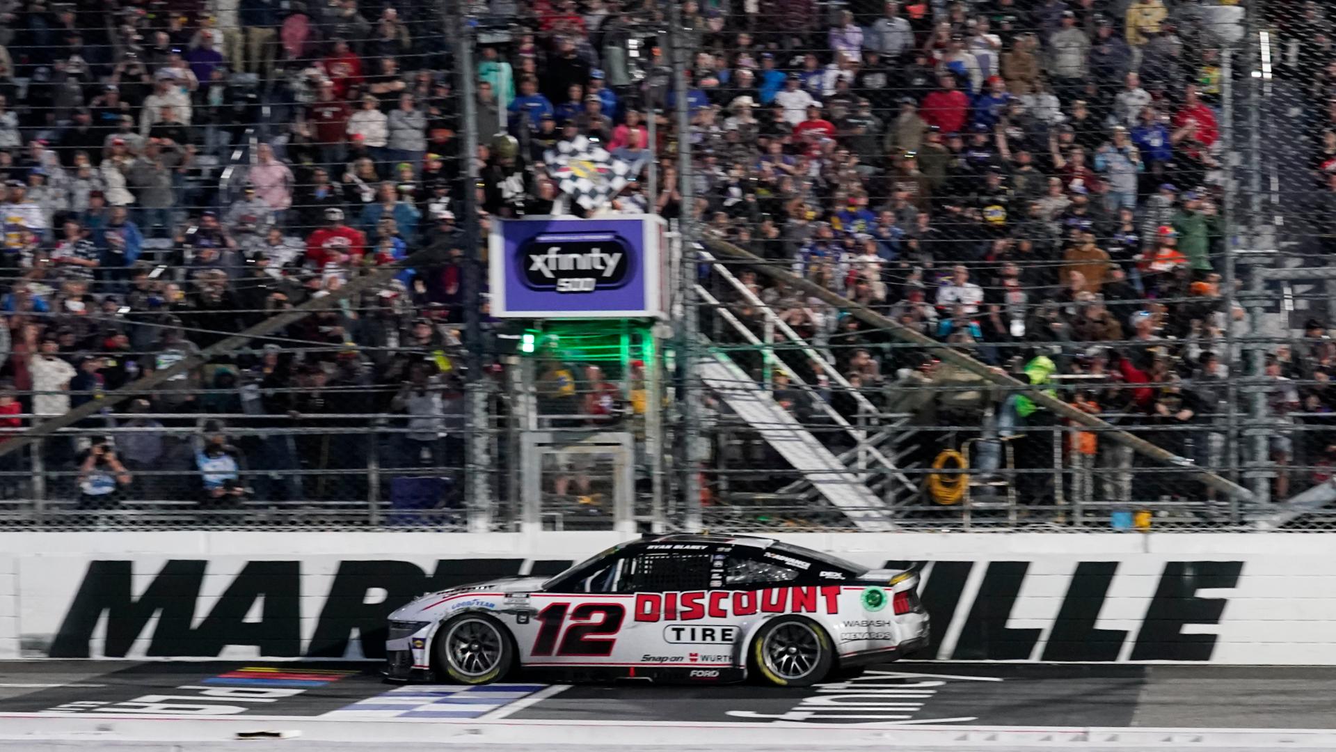 Ryan Blaney wins NASCAR Cup race at Martinsville | wthr.com