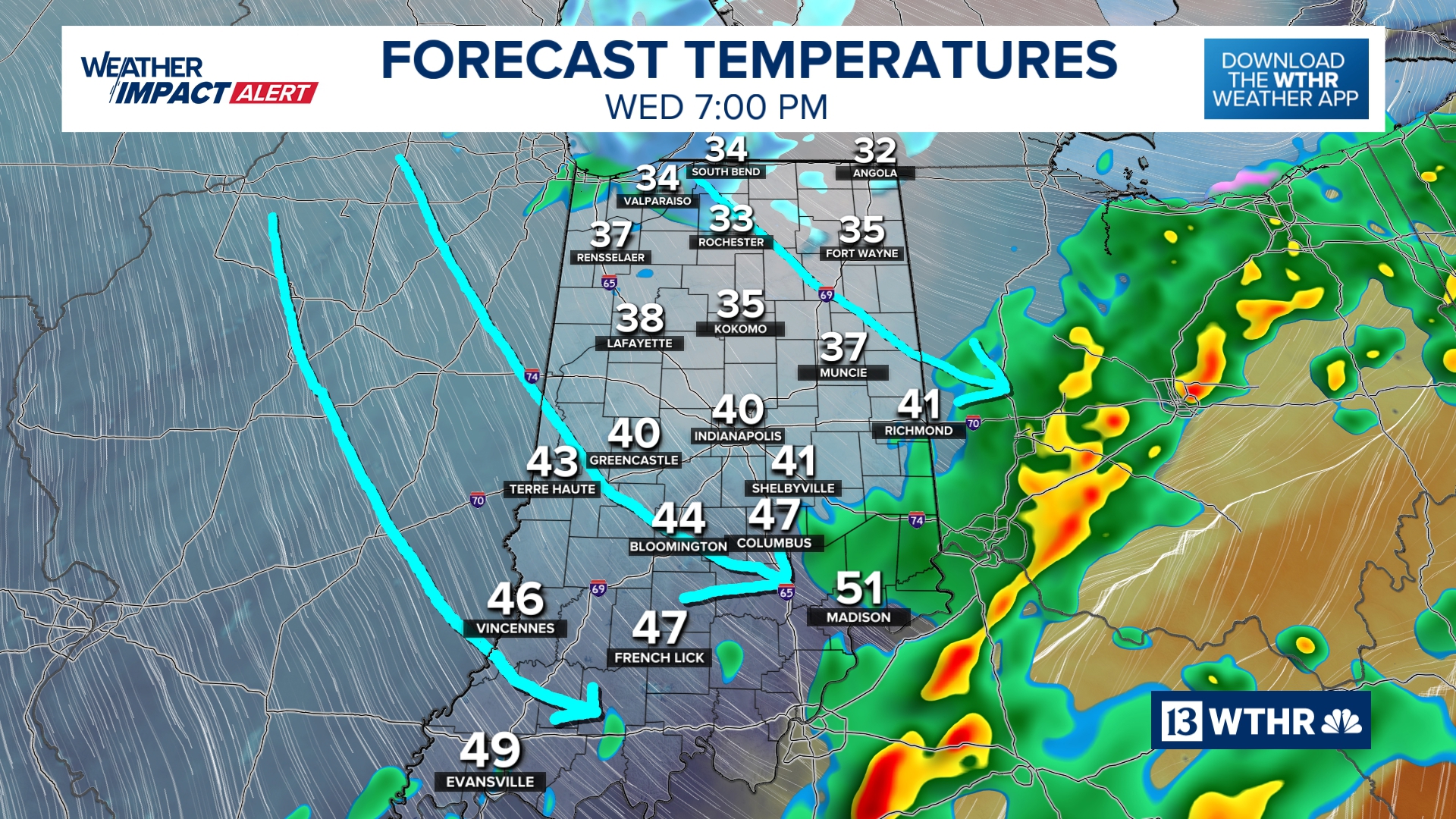 Here comes the cold: Temperature tumble pushes heavy rain out of ...
