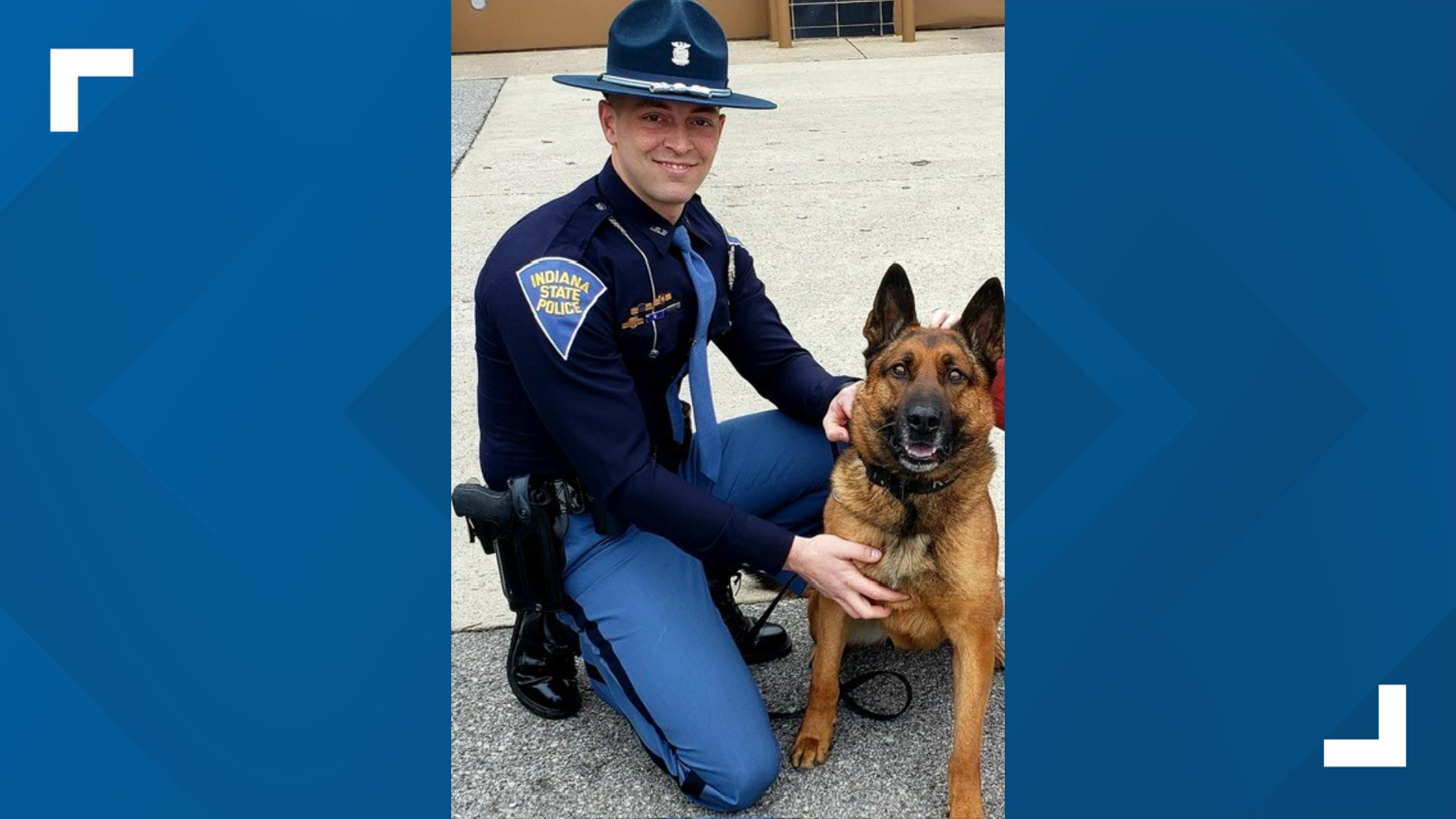 Indiana State Police mourning the loss of retired K-9 | wthr.com