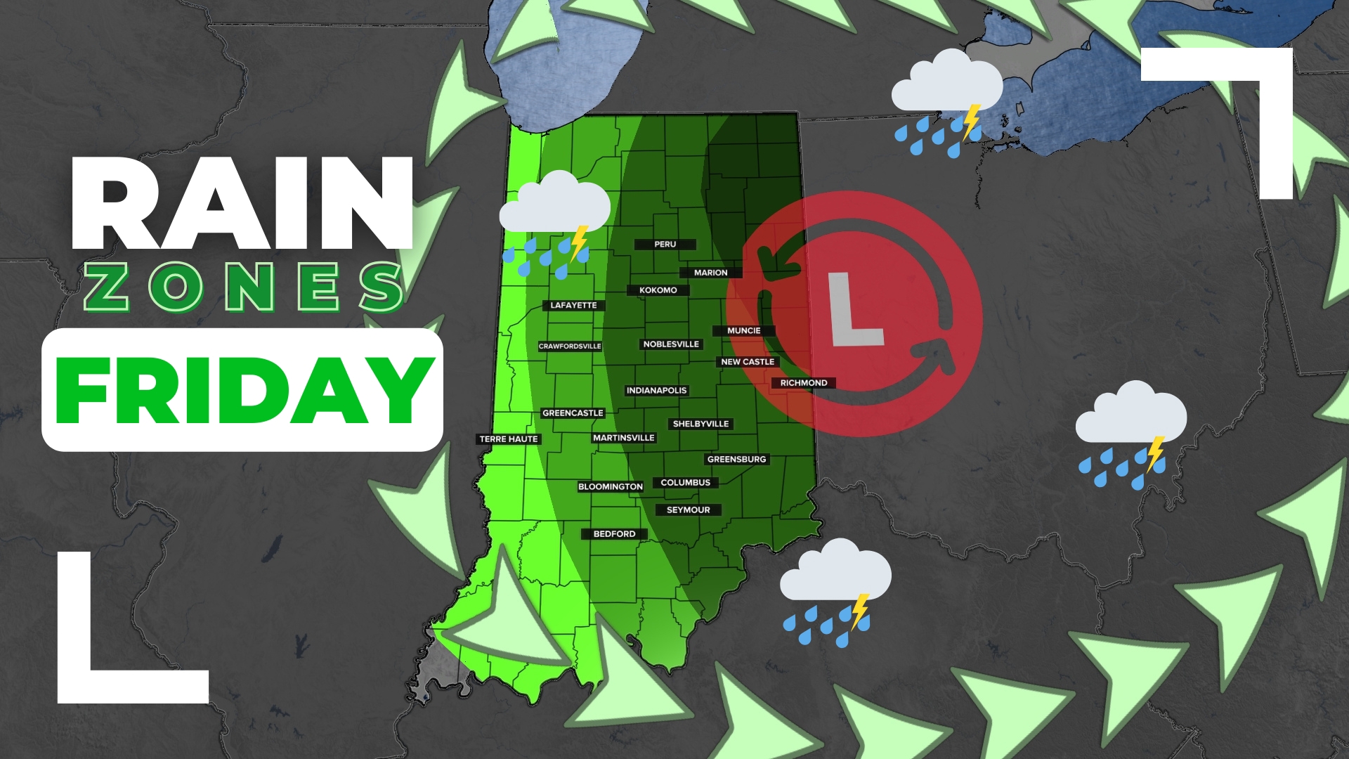 Timing rain chances across Indiana for Friday | wthr.com