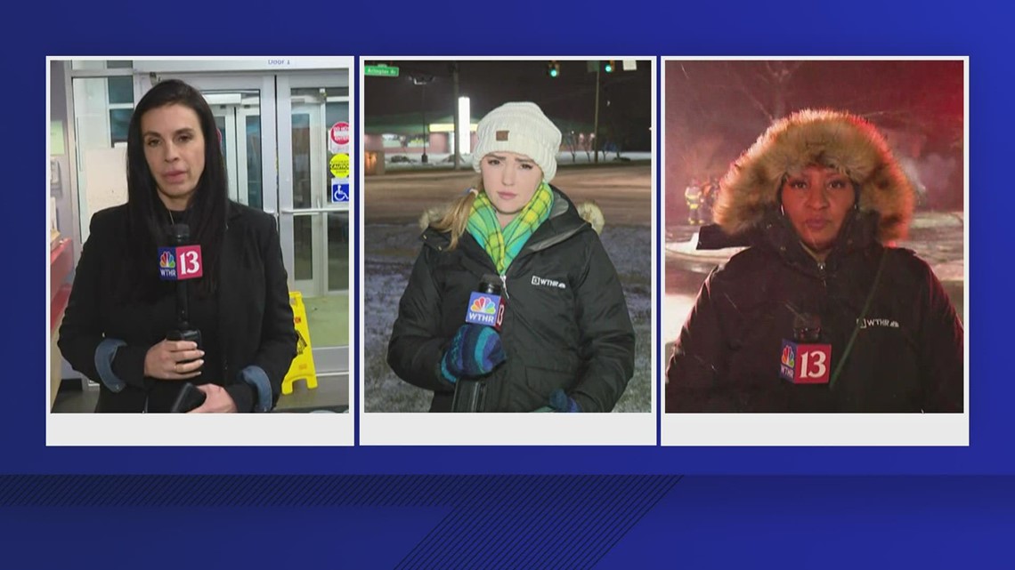 Icy Roads, High Winds Across Indiana | WTHR Team Coverage, 11 p.m ...