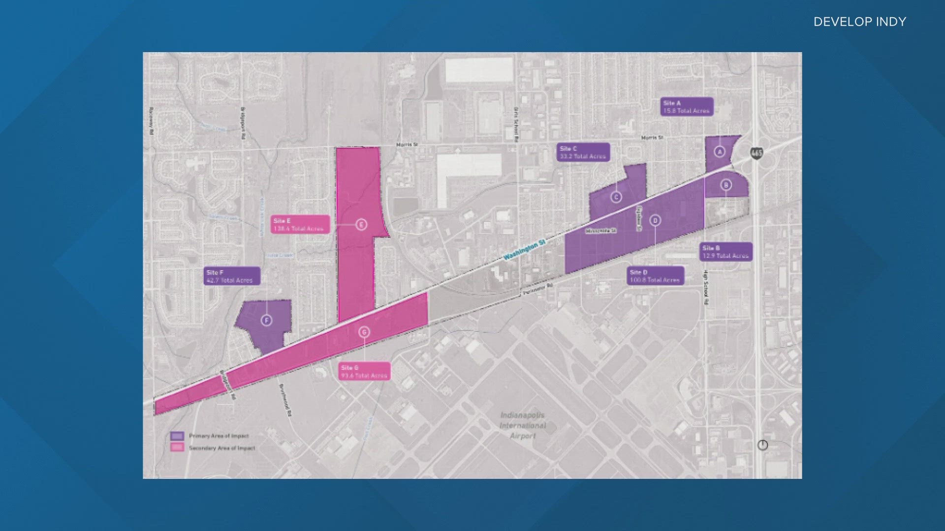 Airport opening west side land to development | wthr.com