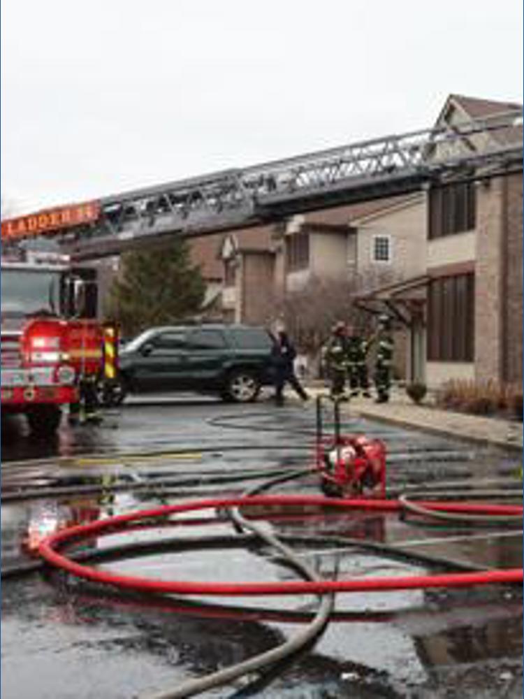 11 people displaced, firefighter injured in Thanksgiving Day apartment ...