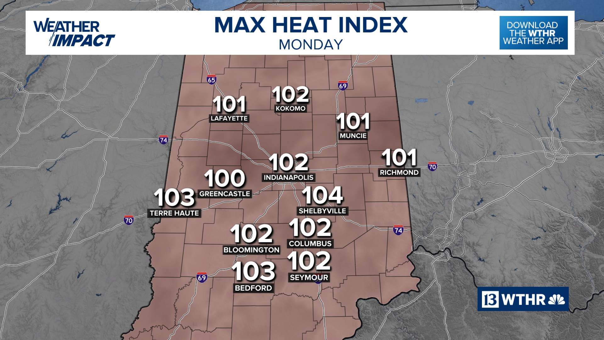Heat alerts posted for the 1st time this year for the Midwest | wthr.com