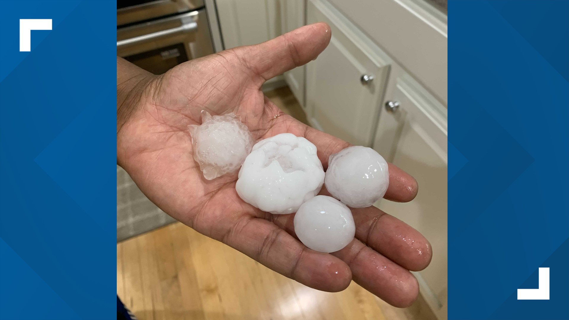 Hail and storm damage from severe weather in Indiana June 18, 2021 ...