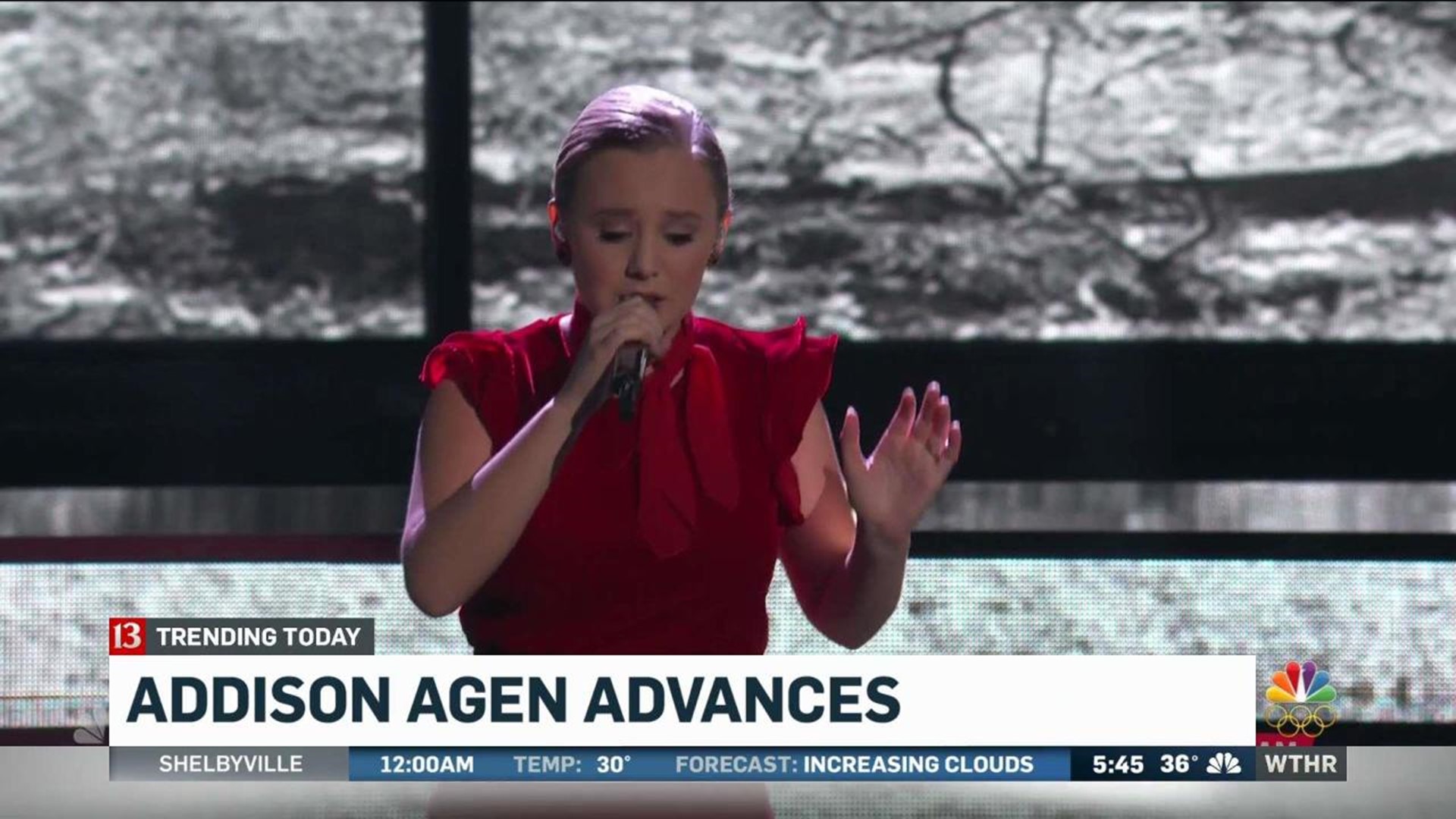 Ft. Wayne's Addison Agen advances into the Top 11 on The Voice | wthr.com