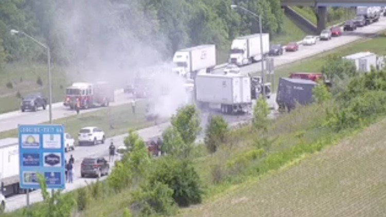 Deadly, multi-car crash closes I-70 eastbound near Plainfield | wthr.com