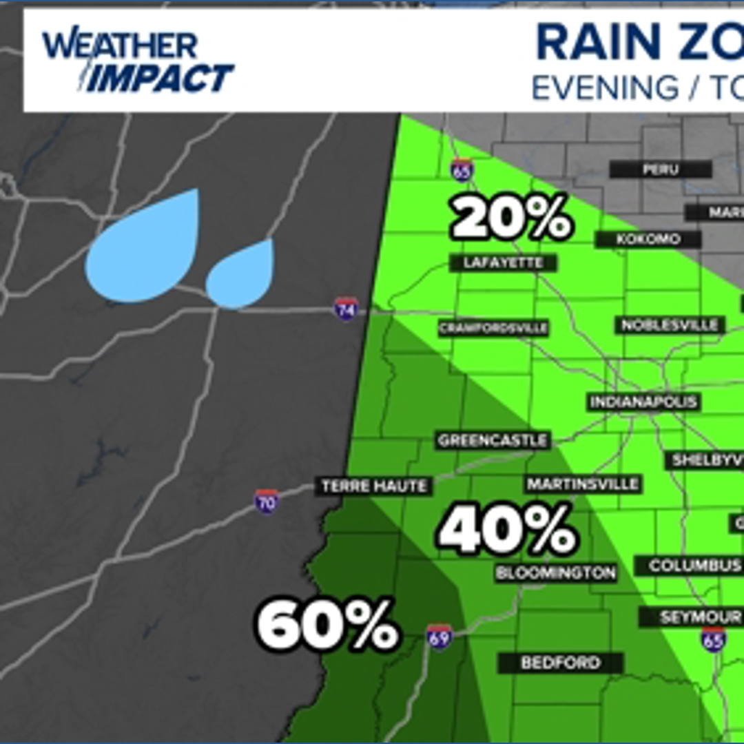 Tracking incoming rain showers across Indiana: rain zones | 13Weather ...