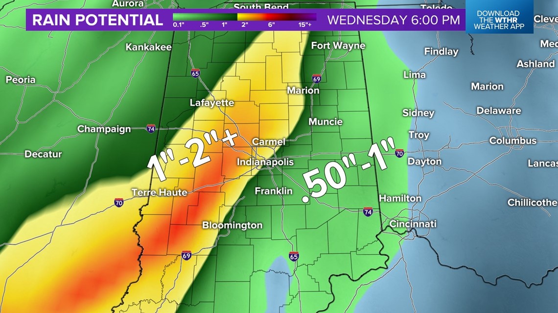 Much-needed rainfall and cooler days ahead for central Indiana | wthr.com