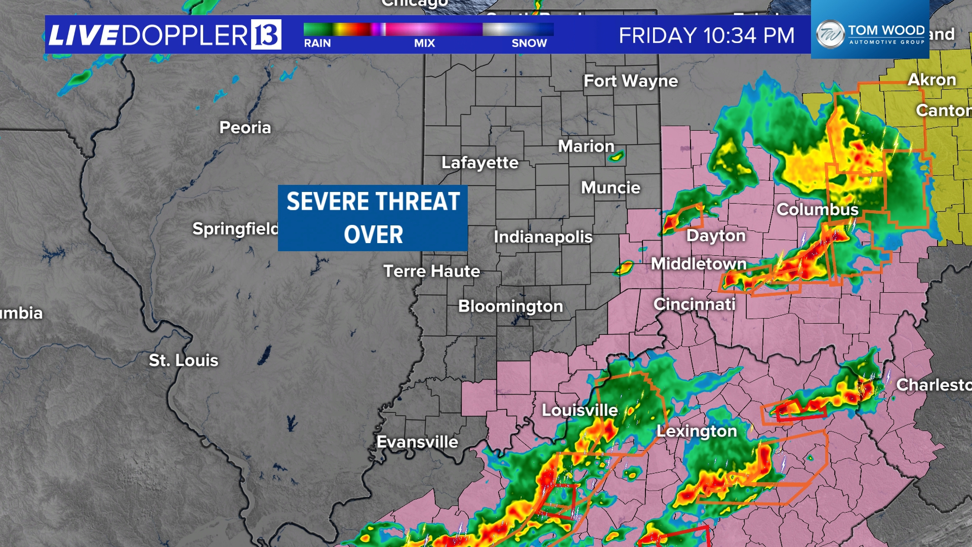 Severe storms likely after 4 p.m. today in Indiana: Tornadoes, hail and ...